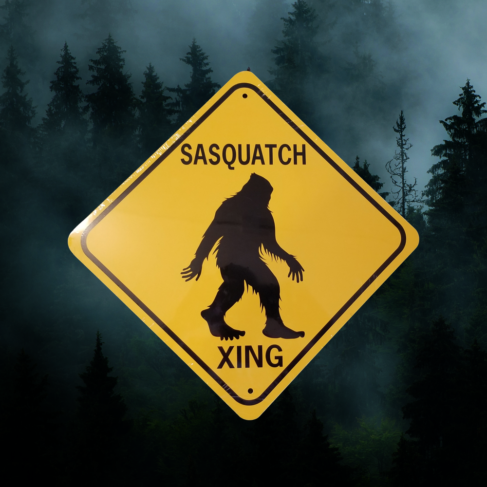 Murphy Yellow X-ing Sign | North American Bigfoot Center