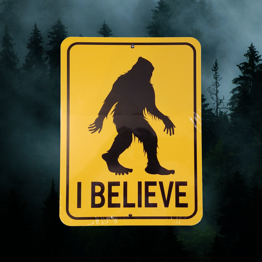 Murphy Yellow Sign - I Believe | North American Bigfoot Center