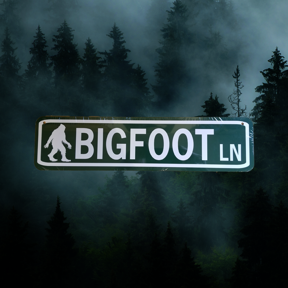 Metal Sign - Murphy Green Bigfoot Ln. Street Sign | North American ...