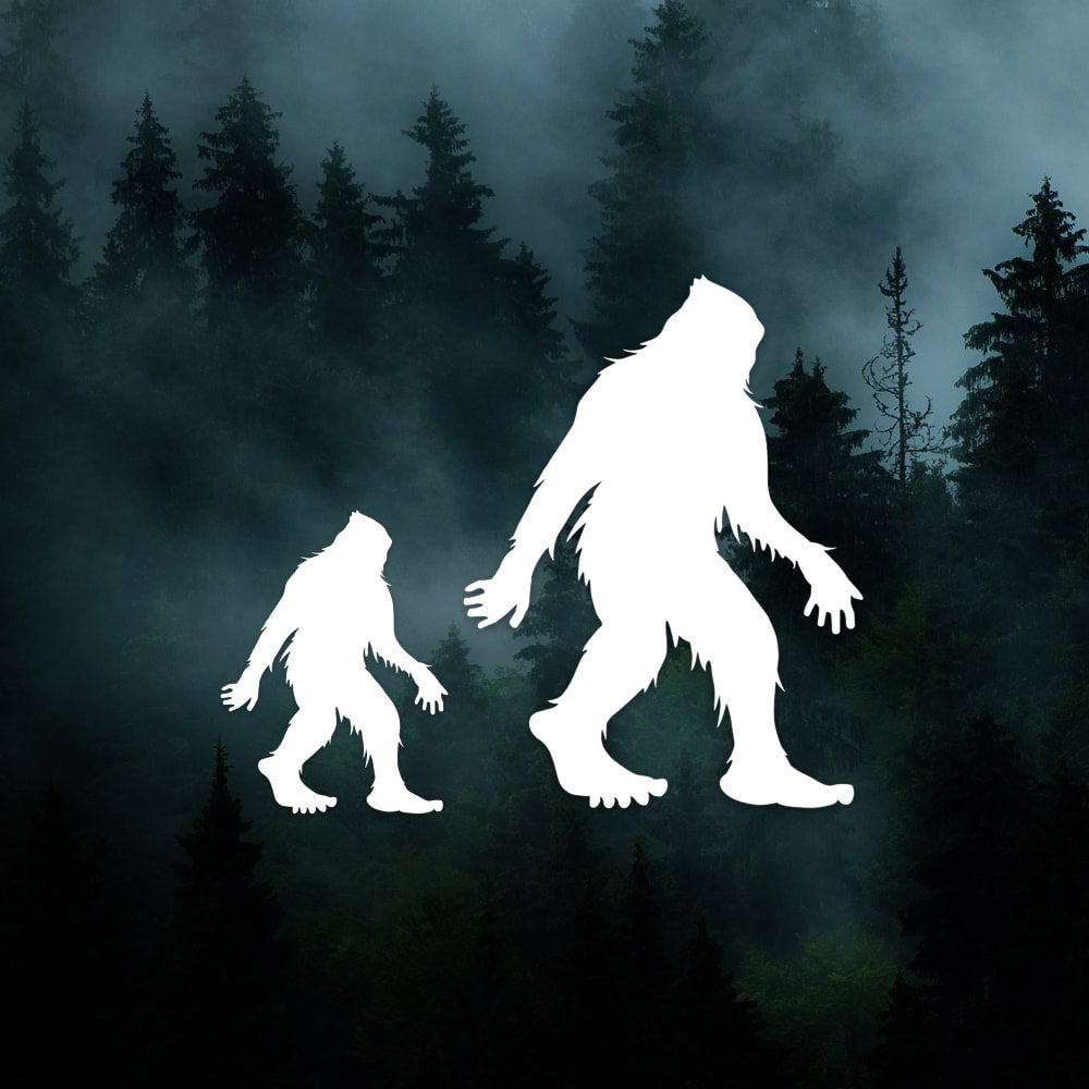 Sasquatch Family Vinyl Sticker | North American Bigfoot Center