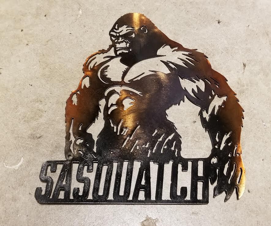 Metal Sign - Superhero sasquatch | North American Bigfoot Center