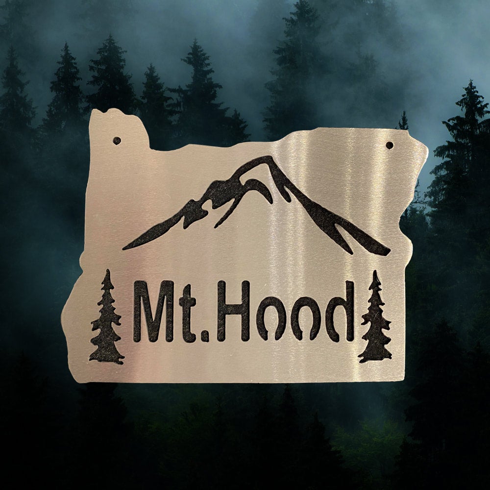 Metal Sign - Oregon Mt. Hood | North American Bigfoot Center